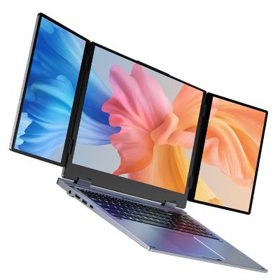 China Aether OEM Wholesale Tri Screen Laptop Intel Core I7 12 Cores 16 Threads 4.7GHz  16GB 32GB DDR4 RAM SSD Windows 10 11 for sale