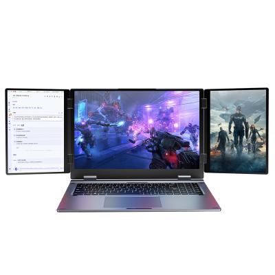 China New OEM TriScreen Business Laptop with Intel Core I7  12 Cores 16 Threads 4.7GHz  16GB 32GB DDR4 RAM SSD English Keyboard for sale