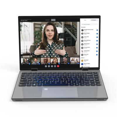 China New Wholesale 14-Inch Touch Screen Yoga Intel N95 8G/16G/32G SSD 64G-2TB US Aluminium 360 Transformer Laptop for sale