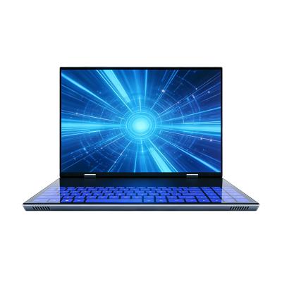 China New 14 Inch Dual Screen 360 Degree Laptop Intel N95 Quad Core Windows 11 IPS Turbo Cooling for Business Professionals for sale