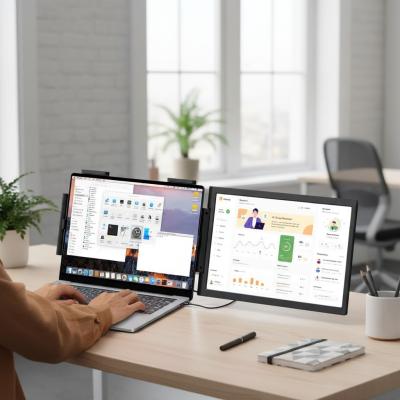 China Portable 14 Inch IPS C External Extended Display Full HD 1920x1080 Resolution 60Hz Refresh Rate for Laptop Home Work Study Use for sale