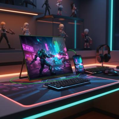 China Wholesale 23.8 Inch Portable Monitor Mirror Mode 100Hz 6ms Response Gaming Screen for Laptop Mobile Phone for sale