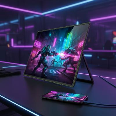 China 2026 New Extended Display Portable Monitor IPS LED Backlit Screen With Monitor Stand for Mobile Phone IPad for sale