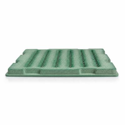 China Custom Green Flocked Board for Electronic Components Packaging Protection Polystyrene Sheet Wholesale and Factory Use for sale