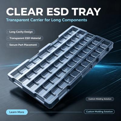 China Transparent Anti-Static PVC Blister Tray Turnover Disposable Custom Powder Blush Consumer Packaging Box Guangdong Custom for sale