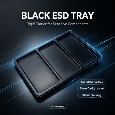 China Recyclable Conductive Anti-Static Custom Blister Packaging Tray, Suitable for Consumer Electronic Products for sale