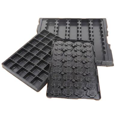 China OEM Custom Blister Tray PET ABS  Anti Static for Capacitor Resistor Transistor Electronic Component Storage Factory Supply for sale