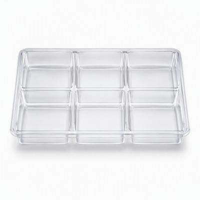 China Transparent Recyclable PET Sheet Formed Tray for Hardware Goods Crystal Clear Display Packaging Vacuum Boite Transparente for sale