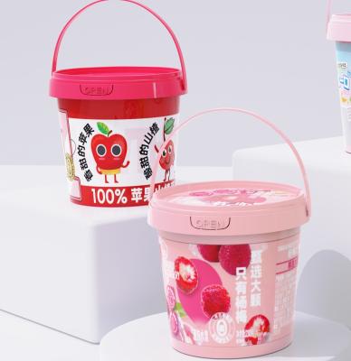 China IML Customized Chocolate Spread Packaging Bucket Good Sealing 300ml-5L Free Sample 3-5days for sale