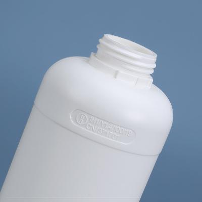 China 1000ML Round Pill Bottles Recyclable Fluorinated Plastic Bottles Reagent Grade for sale