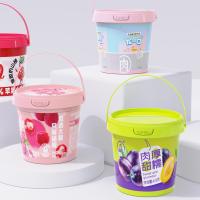 China Capacity Customized 500ml Transparent White PP Plastic Container for Chocolate Spread for sale