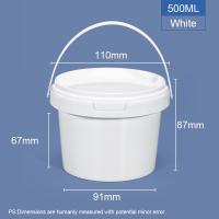 China Capacity Customized 500ml Transparent White PP Plastic Container for Chocolate Spread for sale