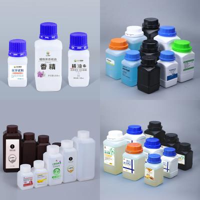 China Plastic Screw Cap 1000ml Wide Mouth HDPE Plastic Square Bottle for FERTILIZER Storage for sale