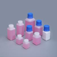 China Square Empty HDPE Plastic Lab Reagent Bottle 125 Ml Leakproof for sale