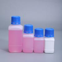 China Square Empty HDPE Plastic Lab Reagent Bottle 125 Ml Leakproof for sale