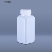 China Square Empty HDPE Plastic Lab Reagent Bottle 125 Ml Leakproof for sale