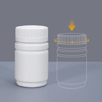 China SCREW CAP 120ml Empty Capsule Plastic Bottle with Child Proof Lid for sale