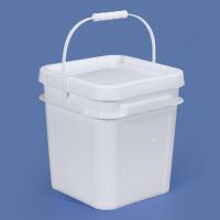 China Custom Square Plastic Bucket with Lid - 100% Food-Grade Material for Refrigerator Storage and Marinating for sale