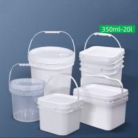China Custom Square Plastic Bucket with Lid - 100% Food-Grade Material for Refrigerator Storage and Marinating for sale