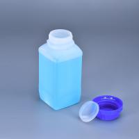 China Flat HDPE Square Empty Plastic Bottle With Lid for Shampoo Conditioner Paint Storage for sale