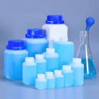 China Flat HDPE Square Empty Plastic Bottle With Lid for Shampoo Conditioner Paint Storage for sale