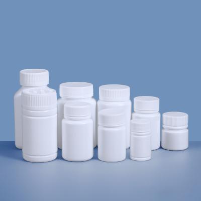 China Pill Plastic Screw Cap 20ml-200ml HDPE Empty Medicine Container For Vitamins Powder for sale