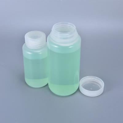 China Laboratorio Reactivo redondo Botellas de plástico de polipropileno transparente Boca estrecha en venta