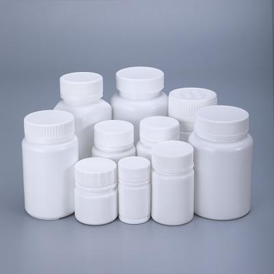 China 20ML to 170ML Child Proof White Round Plastic Bottles for Medicine Pill Packaging for sale