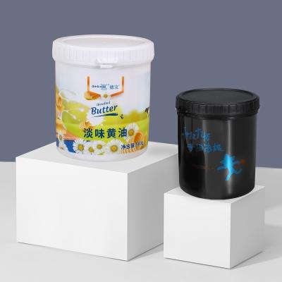 China Collar Material PP Hot Sealing 150ml Plastic Round Jar with Lid for Flour Sugar Popcorn Kernels for sale