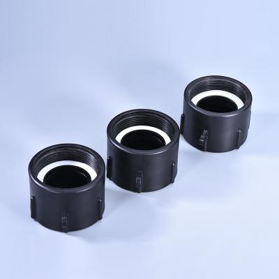 China Round PP Durable IBC Tank Adapter S60*6 Coarse Thread To 20MM Fine Thread Thicken Water Tank Fittings for sale
