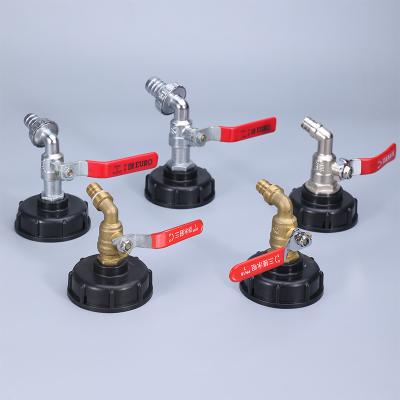 China S60x6 Thread To 3/4" 1/2" 1" Reducing Adapter Connector for IBC Tank Irrigation Needs for sale