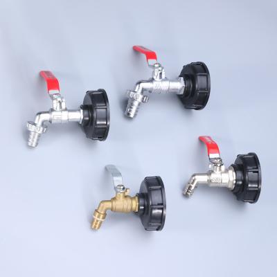 China S60x6 Thread To 3/4" 1/2" 1" Reducing Adapter Connector for IBC Tank Irrigation Needs for sale