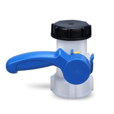 China Retailer 1000L IBC Tank Adapter DN50 Ball Butterfly Valve for Industrial Applications for sale