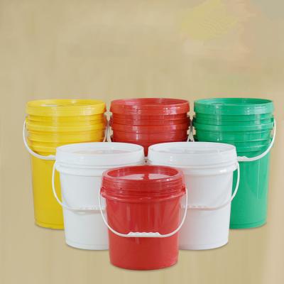 China 1-5L Capacity Plastic Wash Bucket Sand Toys Container With Handle Lids Customized Logo for sale