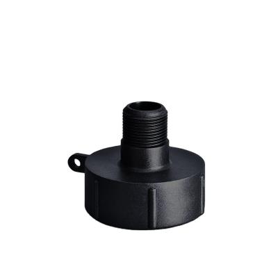 China 1 Inch Adapter Connector For IBC Tank Valve Fitting and Durable Black Connection for sale