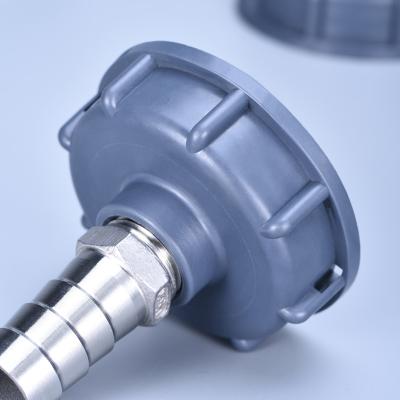 China IBC Tank Adapter for Reducing S60*1 2" S60*3 4" S60*1" Plastic Connector Link Fitting Hose for sale