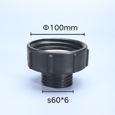 China Hexagon Head Code IBC Tank Adapter for UMETASS 100MM To S60*6 Male Thread Valve Faucet for sale