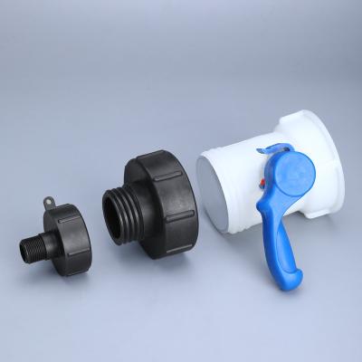 China Hexagon Head Code IBC Tank Adapter for UMETASS 100MM To S60*6 Male Thread Valve Faucet for sale