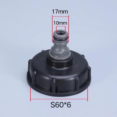 China UMETASS S60x6 Coarse Thread 1/2 Inch Tap Cap Tank Adapter Compatible For IBC Tank for sale