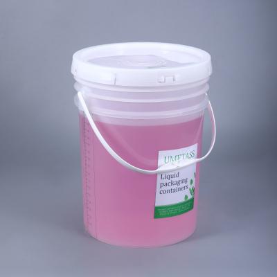 Cina Immagazzinamento alimentare con UMETASS 5 galloni Impronta in secchio di plastica trasparente in vendita