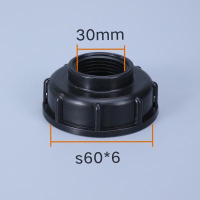 China S60X6 Thread to 1/2" 3/4" 1" Water Tank Adapter Garden Connector Made of PP Material for sale