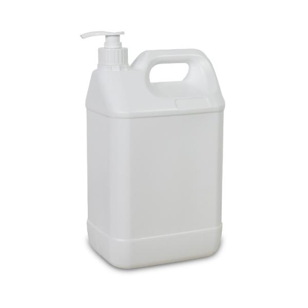 Quality 100% Material Plastic 4L HDPE White Clear Jerry Can Bottle with Pump and Plastic for sale
