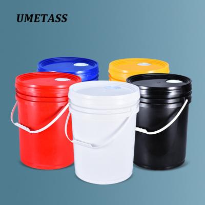 China 20L Plastic Bucket Pail for Food Packaging in Bulk for sale