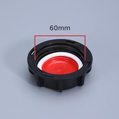 China 60mm Coarse Thread IBC Ton Barrel Cover Cap With Gasket Essential Water Tank Accessory for sale