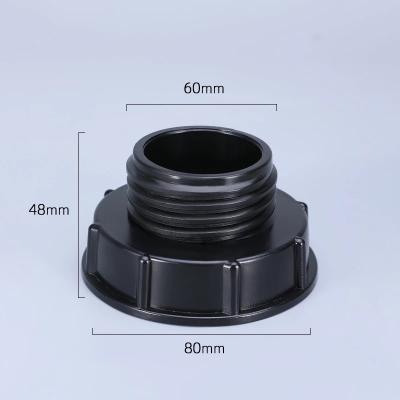 China Gray UMETASS 3INCH To 2 INCH IBC Valve Tank Fittings Adapter For Garden Irrigation Pipe Connector for sale