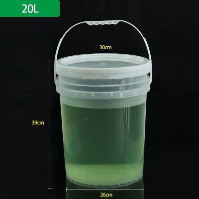 China Sealing Popcorn 5 Gallon Clear Water Bucket Liner Customized Logo Round for Packaging for sale