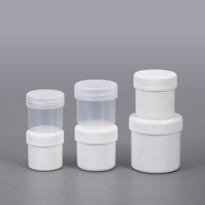 중국 HDPE PP 빈 쿠키 플라스틱 잔 용기 캔스터 식품 저장 용기 넓은 입 500ml 판매용