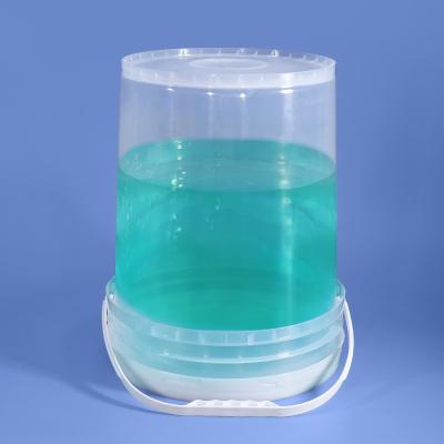 중국 밀폐 뚜?? 손잡이 로고 500ml 1L 35L 둥근 식품 등급 PP 플라스틱 판매용