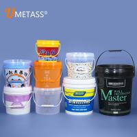China Round Pails Plastic Paint Buckets for sale