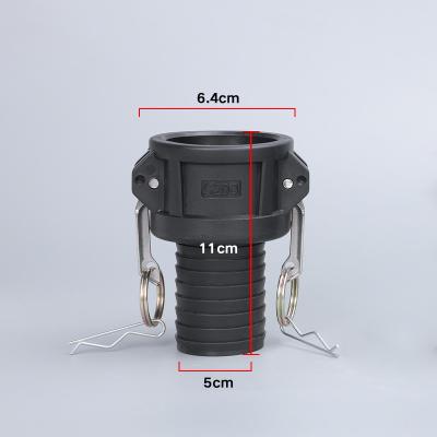 China IBC Water Tank Hosetail Camlock Couplings C Type Plastic Adapter Valve Garden Fittings for sale